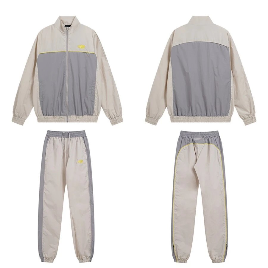 Sports Tracksuit Set Gray & Black - Athletic Sportswear – HypeSYX